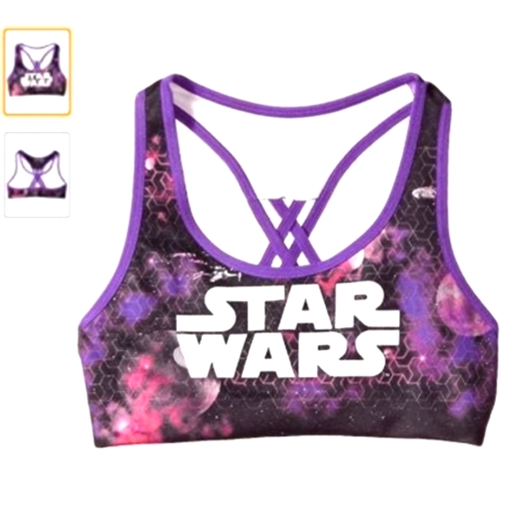 Star Wars | Accessories | Star Wars Racer Sports Bra Girls Size 416 Xl ...